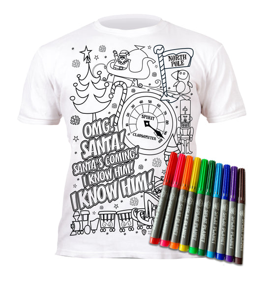 Colour In Tshirt / From Toddler to Teen / Splat Shirt