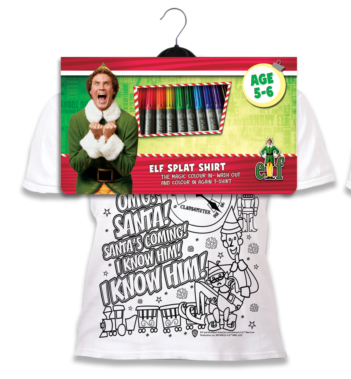 Colour In Tshirt / From Toddler to Teen / Splat Shirt
