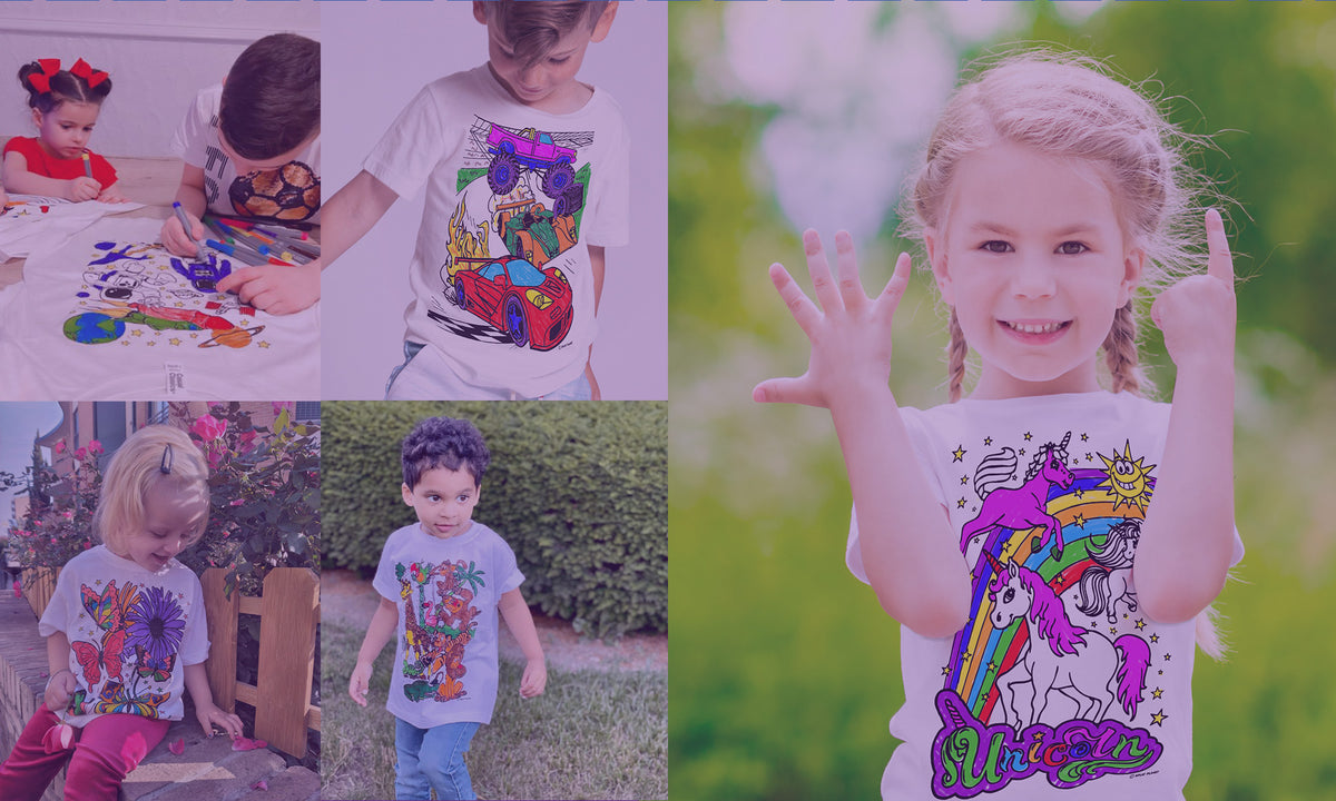 Splat Planet a world of fun for families. Colour in T-shirts