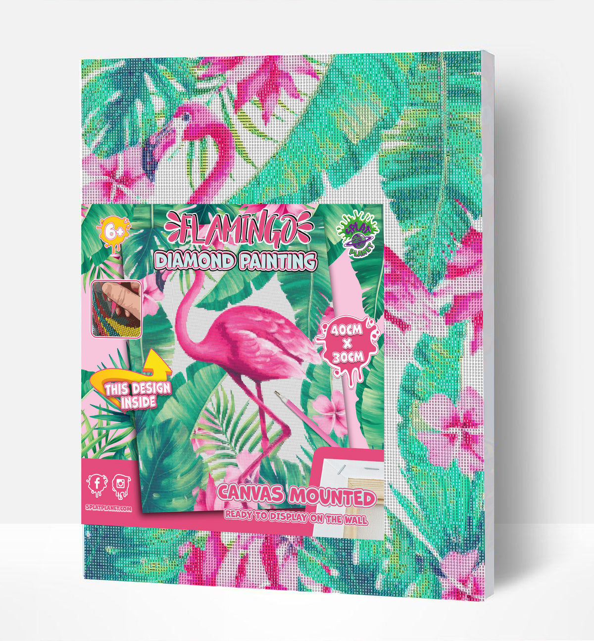 FLAMINGO DIAMOND PAINTING | FRAMED DIAMOND ART | FRAMED DIAMOND PAINTING