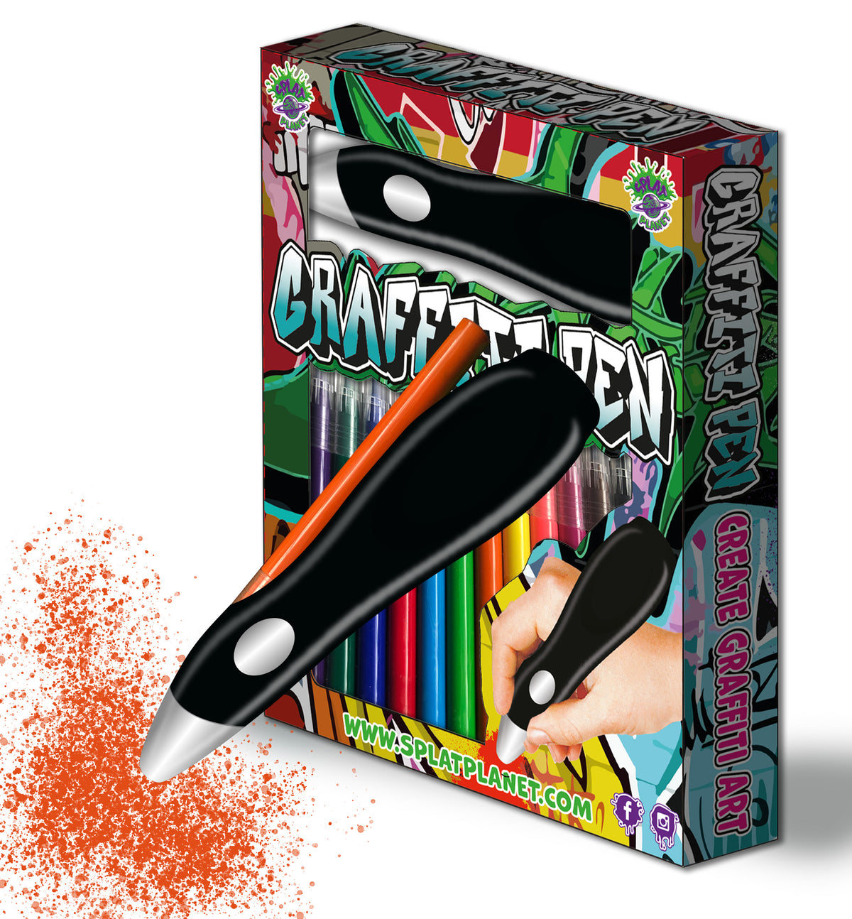 Graffiti Pen | Electric Airbrush | Washable non toxic graffiti