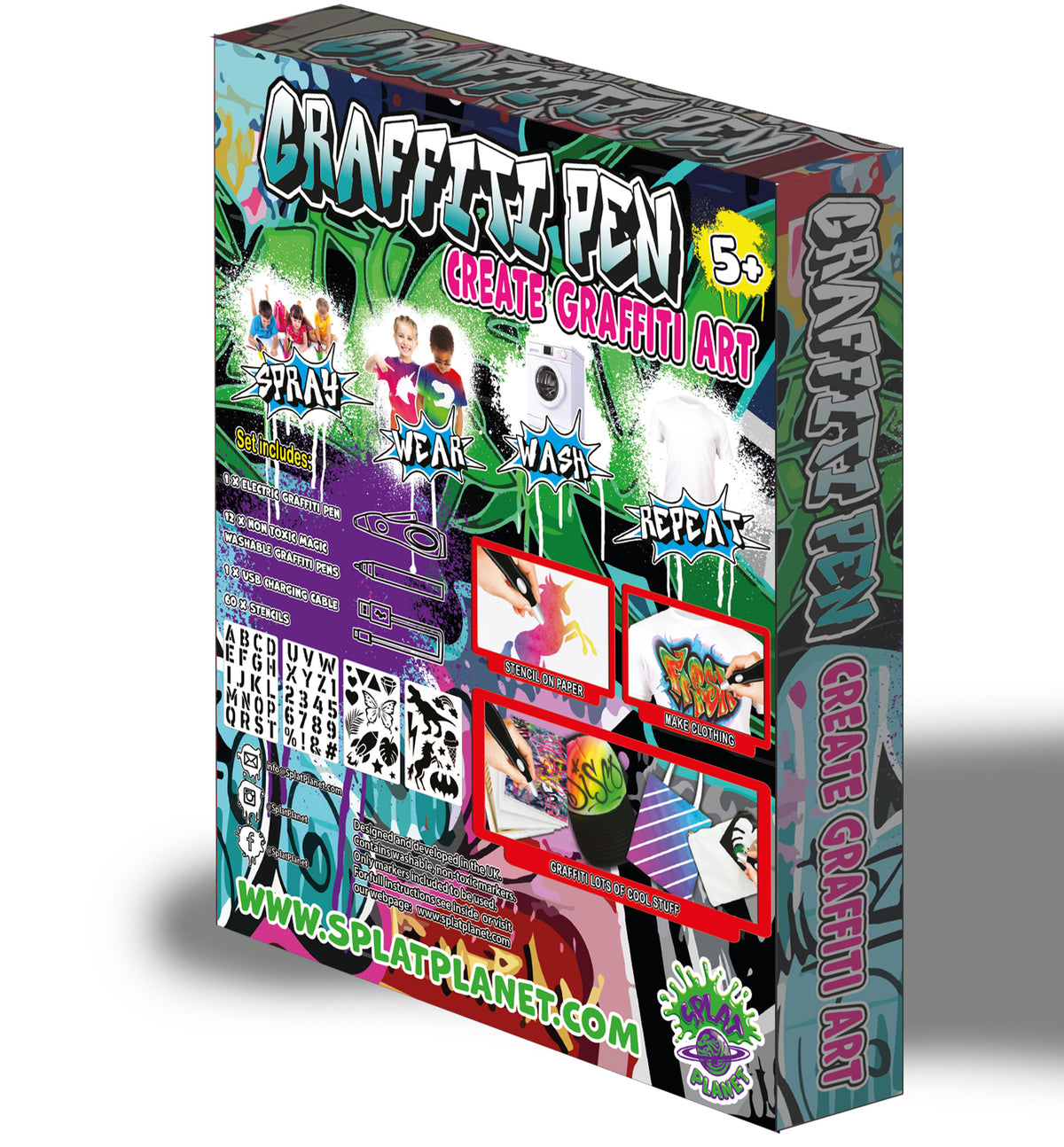 Graffiti Pen | Electric Airbrush | Washable non toxic graffiti