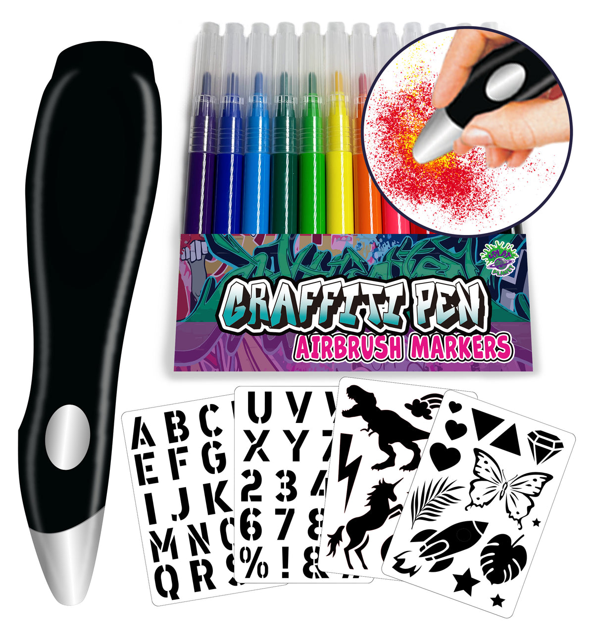 Graffiti Pen | Electric Airbrush | Washable non toxic graffiti